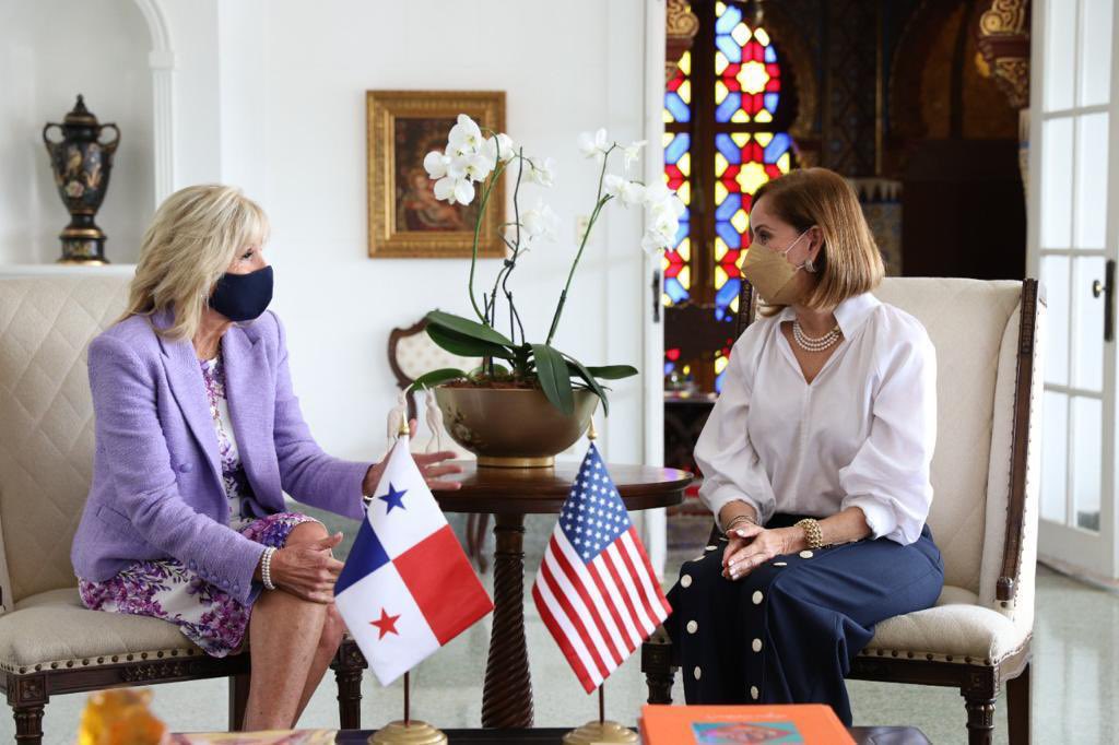 Jill Biden y Colón de Cortizo hablan de planes sociales y educativos ...